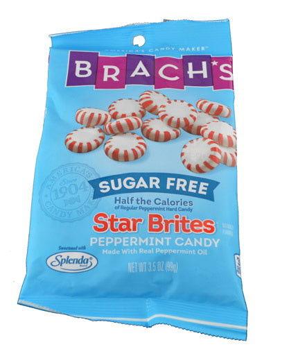 Brach's Sugar Free Peppermint Star Brites Candy Bags - 6 Bags / Case ...
