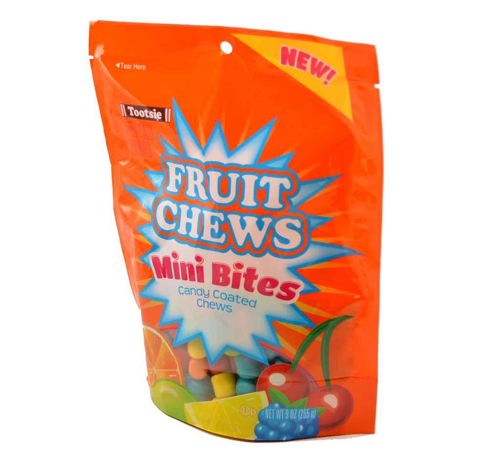 Tootsie Fruit Chew Mini Bites Candy Coated Chews 9 Ounce Bags 3 Box