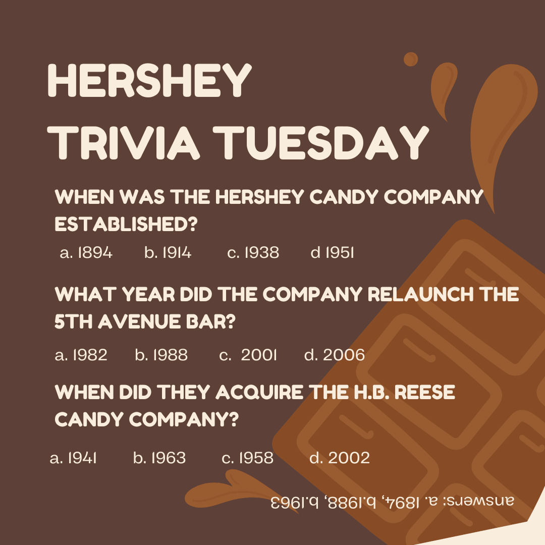 Let's Learn about Hershey Chocolates on Trivia Tuesday! – Candy Favorites