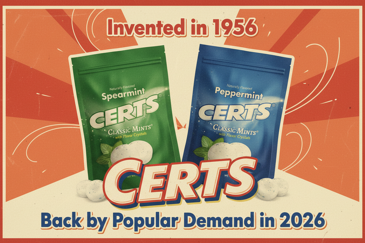 Certs Classic Peppermint & Spearmint Mints are back! – Candy Favorites