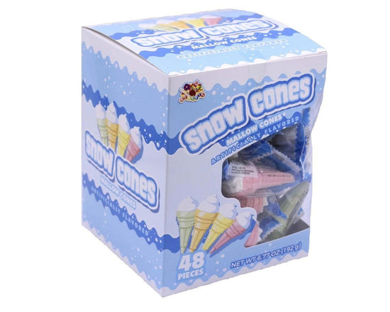 Albert's Snow Cones 6.77 oz Mallow Cones - 48 / Box – Candy Favorites
