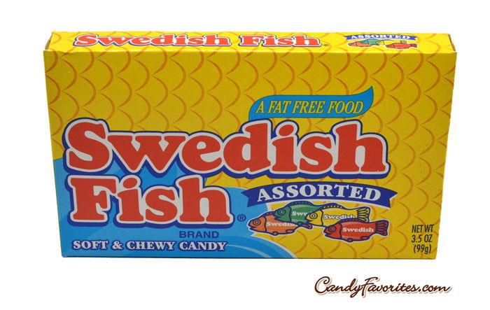 Assorted Swedish Fish Soft & Chewy Candy 3.5 Ounce Box - 12 / Box ...
