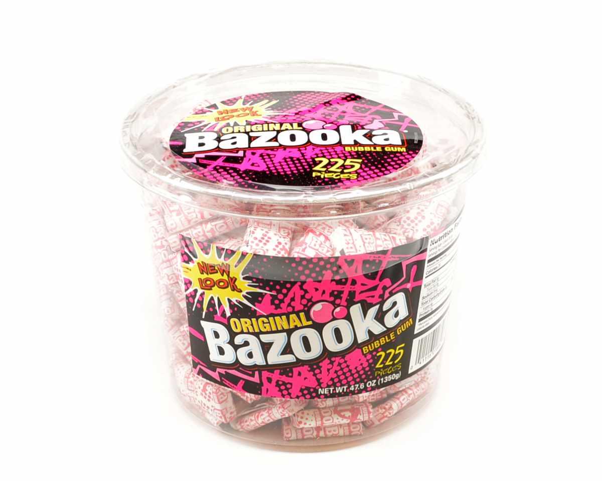 Bazooka Bubble Gum Tub - 225 Ct. – Candy Favorites