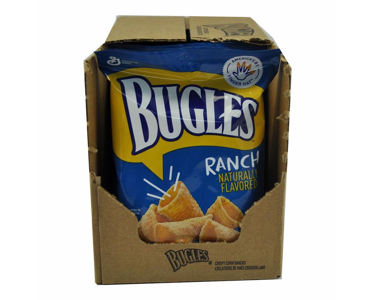 Bugles Ranch Crispy Corn Snacks 3 oz. Bags - 6 / Case – Candy Favorites