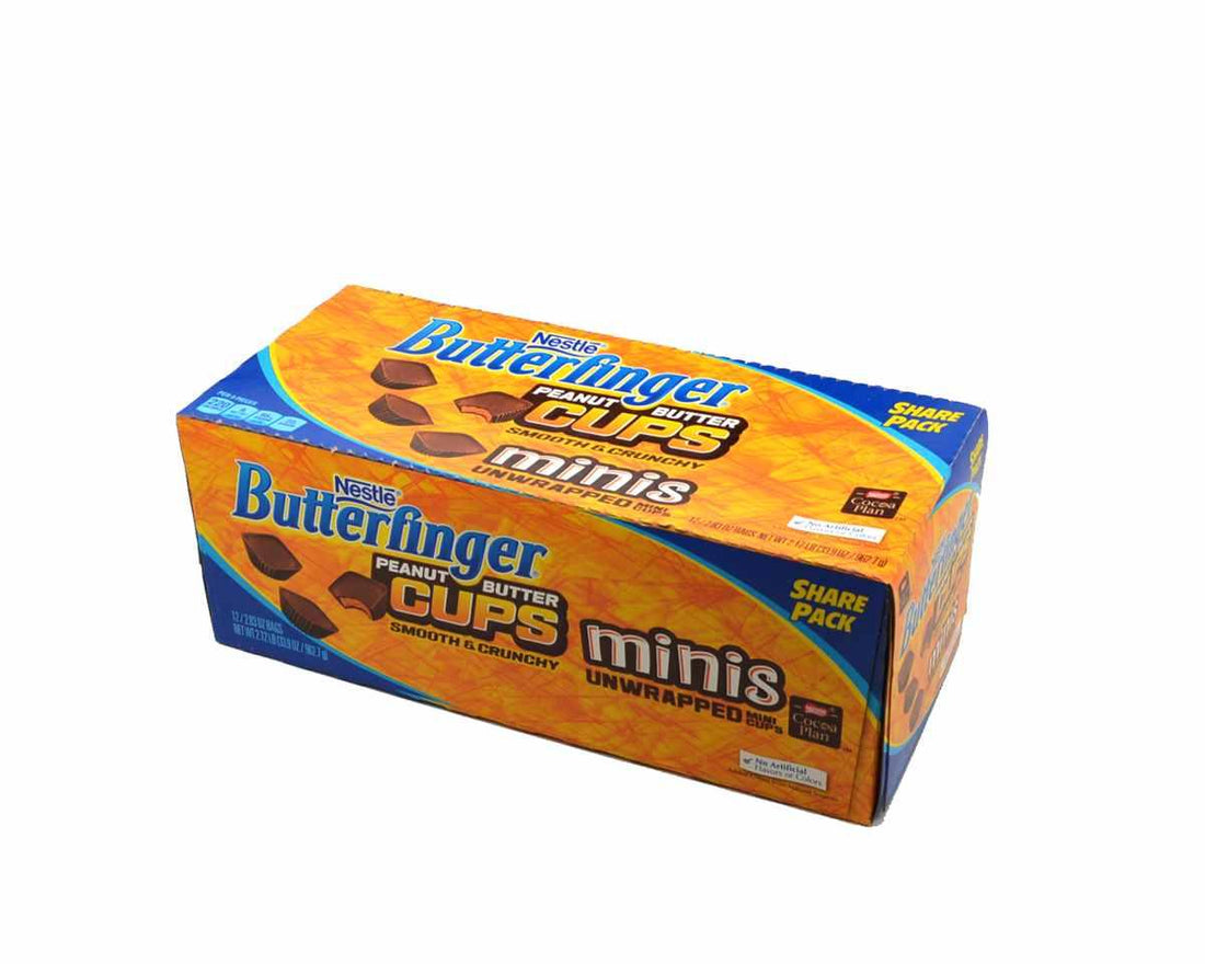 Butterfinger Mini Peanut Butter Cups Share Pack - 12 / Box – Candy ...