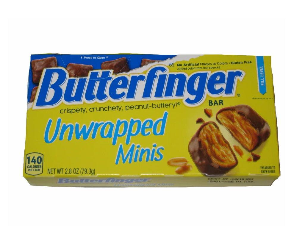 Butterfingers Unwrapped Minis 2.8 oz. Theater Box - 9 / Case – Candy ...
