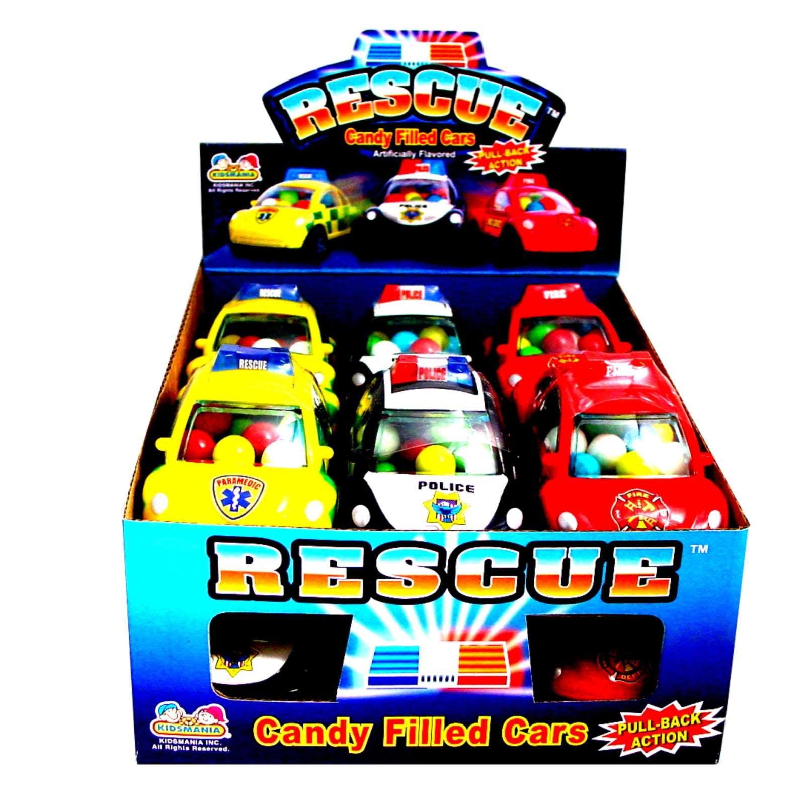 Kidsmania Candy Filled Rescue Cars - 12 / Box – Candy Favorites