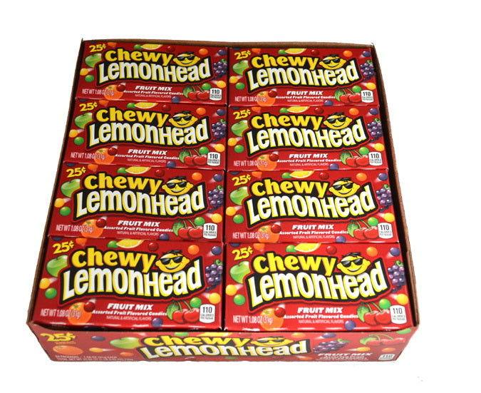 Chewy Lemonhead Fruit Mix Assorted Fruit Flavored Candies - 24 / Box ...