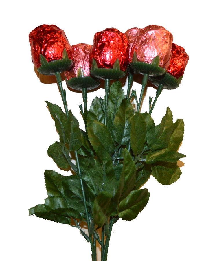 Individually Wrapped Milk Chocolate Roses - 6 / Box – Candy Favorites