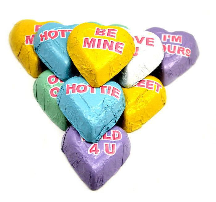 Palmer's Foil Wrapped Chocolate Conversation Hearts - 5 lb. – Candy ...