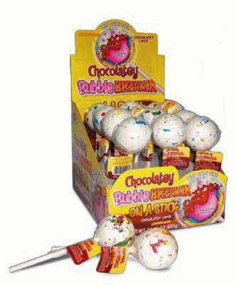 Chocolatey Bubble Breaker on a Stick - 12 / Box – Candy Favorites
