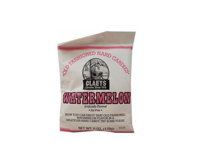 Claeys Watermelon Old Fashioned Hard Candy 6 oz. Bags - 6 / Box – Candy ...