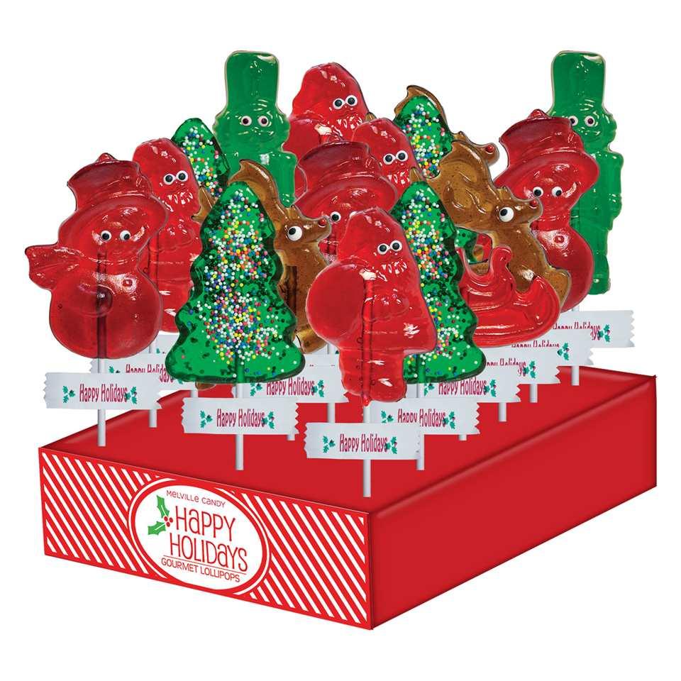 Classic Holiday Assorted Barley Lollipops - 24 / Box – Candy Favorites
