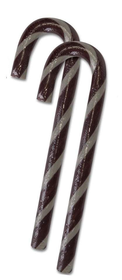 Smoky Cinnamon Coal Candy Canes 6 Count Box | Archie McFee - 1 Unit ...
