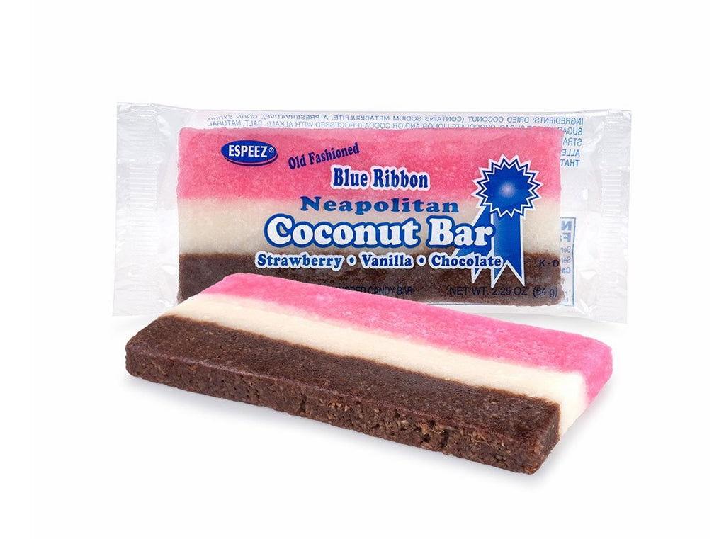 Blue Ribbon Coconut Slice Candy Bar - 24 / Bar – Candy Favorites