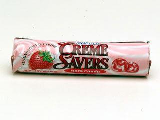 Creme Savers Strawberry & Creme Hard Candy Rolls | Net Weight 1.76 oz ...