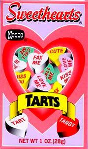 Necco Sweethearts Dazzled Tart Conversation Hearts Box - 36 / Box ...