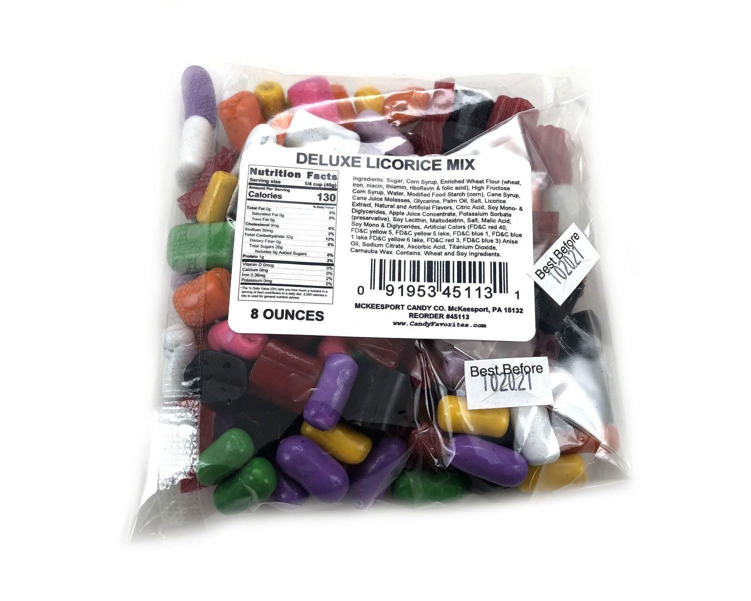 Hand Packed Deluxe Licorice Mix 8 oz. Bags - 6 / Box – Candy Favorites