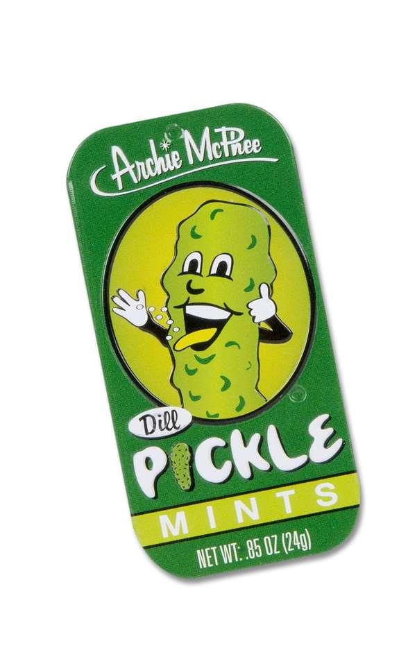 Archie McPhee Dill Pickle Mints .85 oz. Tins - 4 / Box – Candy Favorites