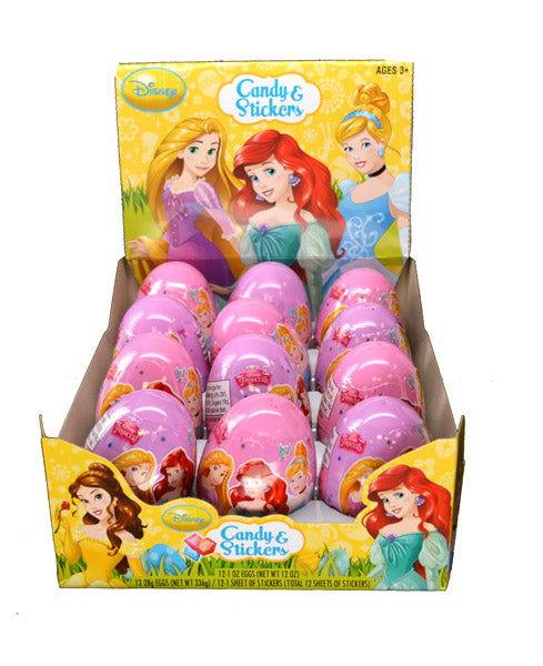 Disney Princess Candy Filled Plastic Egg- 12 / Box – Candy Favorites