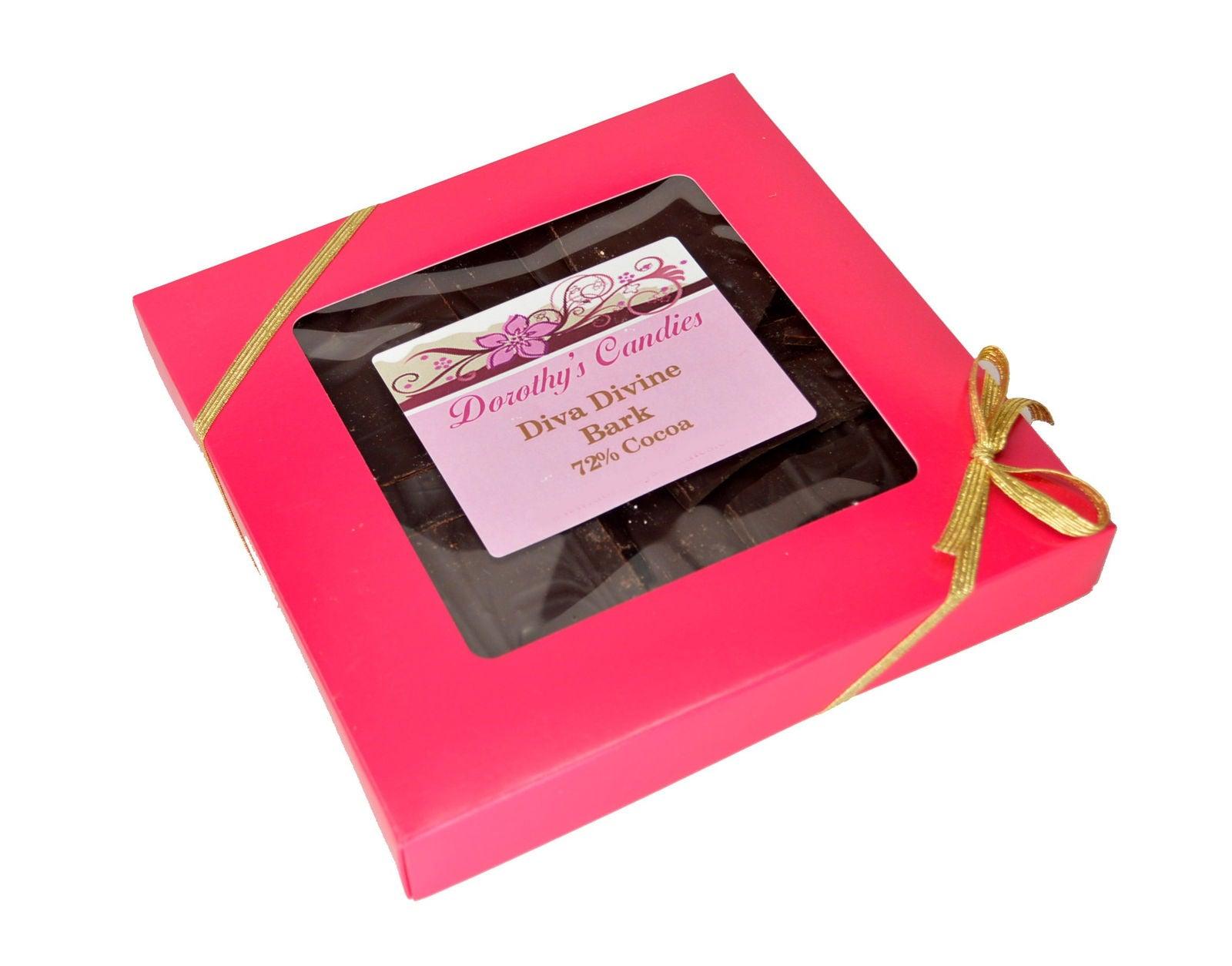 Diva Devine Dark Chocolate Bark | 72% Cocoa - 1 lb. – Candy Favorites