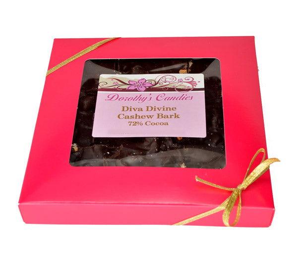 Diva Devine Dark Chocolate Cashew Bark | 72% Cocoa - 14 oz. – Candy ...