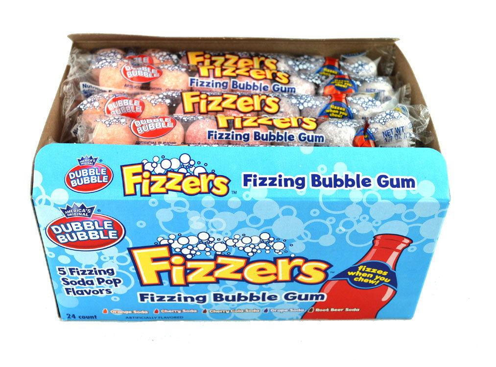 Dubble Bubble Fizzers Fizzing Bubble Gum Tubes - 24 / Box – Candy Favorites