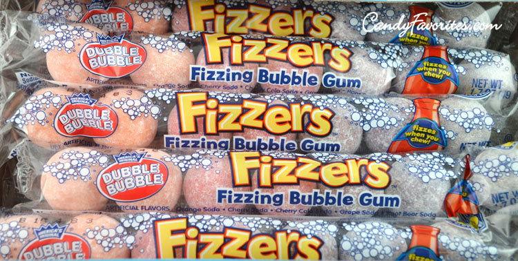 Dubble Bubble Fizzers Fizzing Bubble Gum Tubes - 24 / Box – Candy Favorites