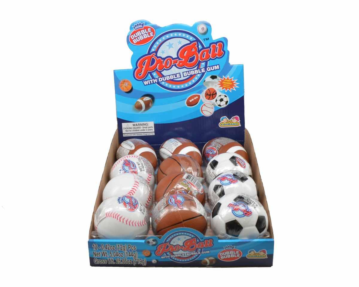 Dubble Bubble Pro-Ball Sports Balls - 12 / Case – Candy Favorites