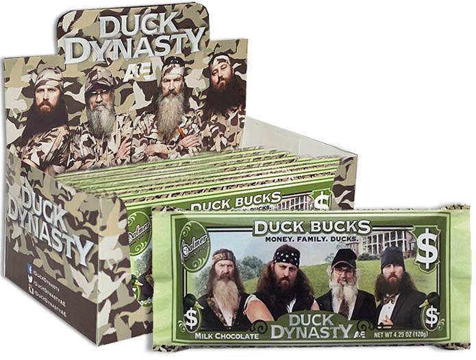 Duck Dynasty Milk Chocolate "Duck Bucks" Candy Bar - 12 / Box – Candy ...