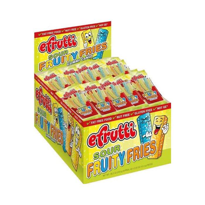 Efrutti Sour Fruity Fries .48 oz. Gummi Candy - 48 / Box – Candy Favorites