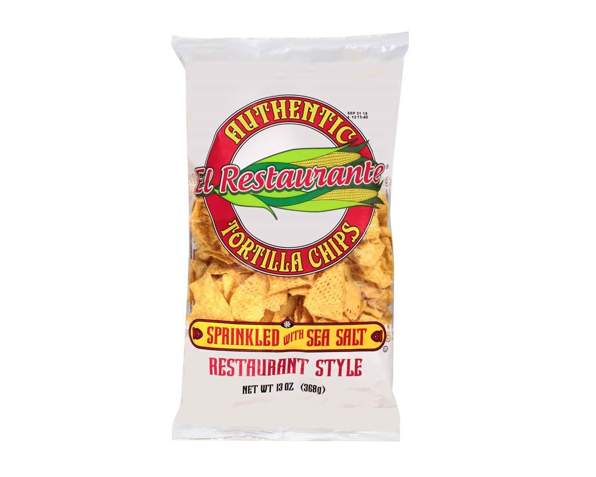 El Restaurante Sprinkled with Sea Salt Authentic Triangle Tortilla ...
