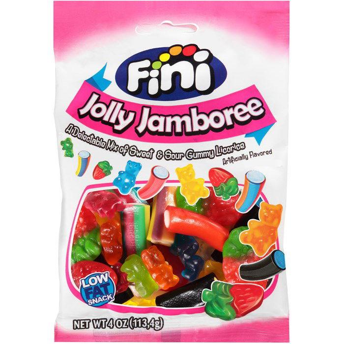Fini Jolly Jamboree Gummi Licorice Candy 4 oz. Bags - 12 / Box – Candy ...