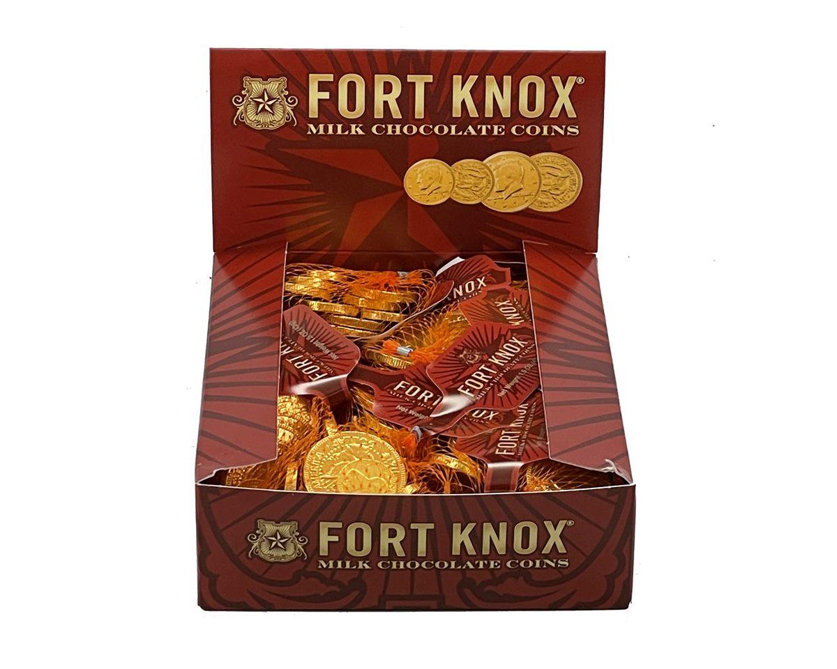 Fort Knox Milk Chocolate Gold Coin 1.5 oz. Bags - 18 / Box – Candy ...