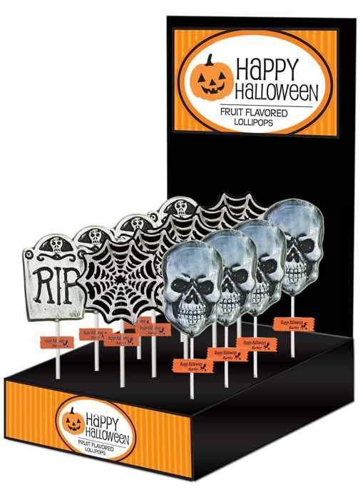 Frosted Gothic Halloween Assorted Lollipops - 24 / Box – Candy Favorites
