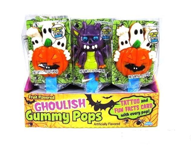 Fruit Flavored Ghoulish Gummy Pops - 18 / Box – Candy Favorites