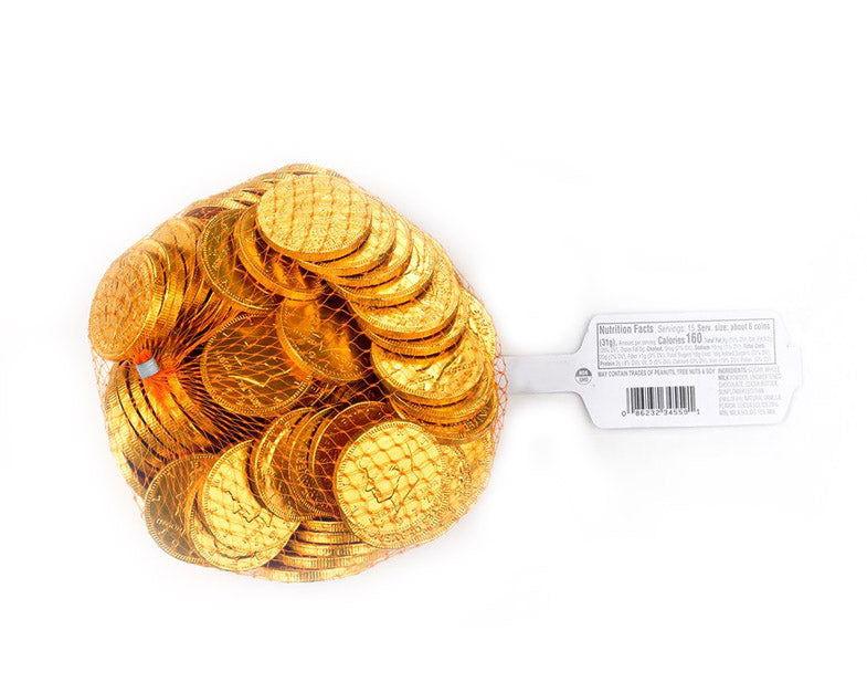 Gold Foil Wrapped Chocolate Coins | Fort Knox Color Parade Gold Milk ...