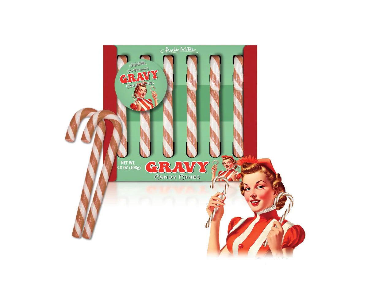 Gravy Flavored Candy Canes 6 Count Box - 1 Unit – Candy Favorites