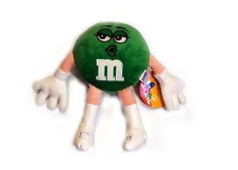 Green M&Ms Plush Character – Candy Favorites