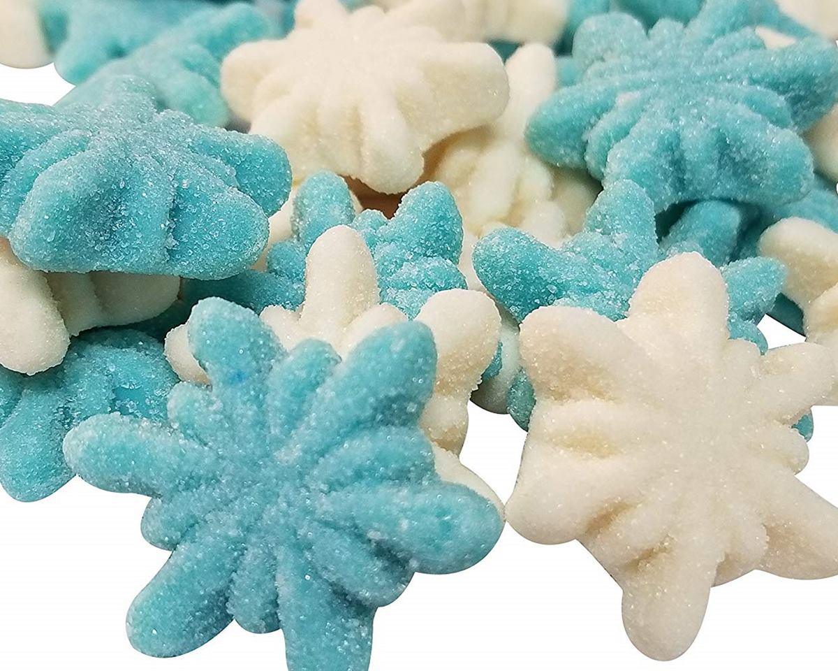 Gummi Glitter Snowflakes Hand-Packed Flat Bags - 8 / Case – Candy Favorites