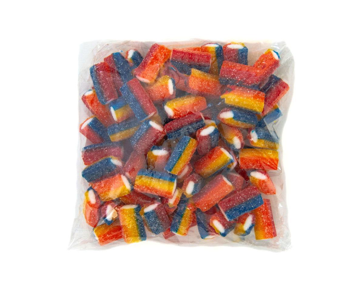Hand Packed Sour Rainbow Sticks 8 oz. Bags - 6 / Box – Candy Favorites