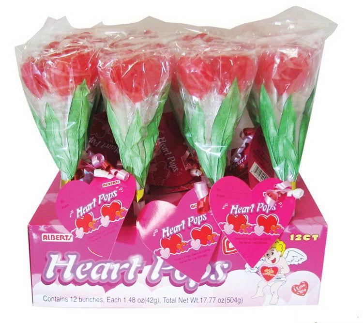 RL Alberts Heart Pops - 12 Bundles per Box – Candy Favorites