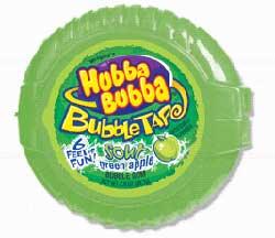 Sour Green Apple Hubba Bubba Bubble Tape - 12 / Box – Candy Favorites