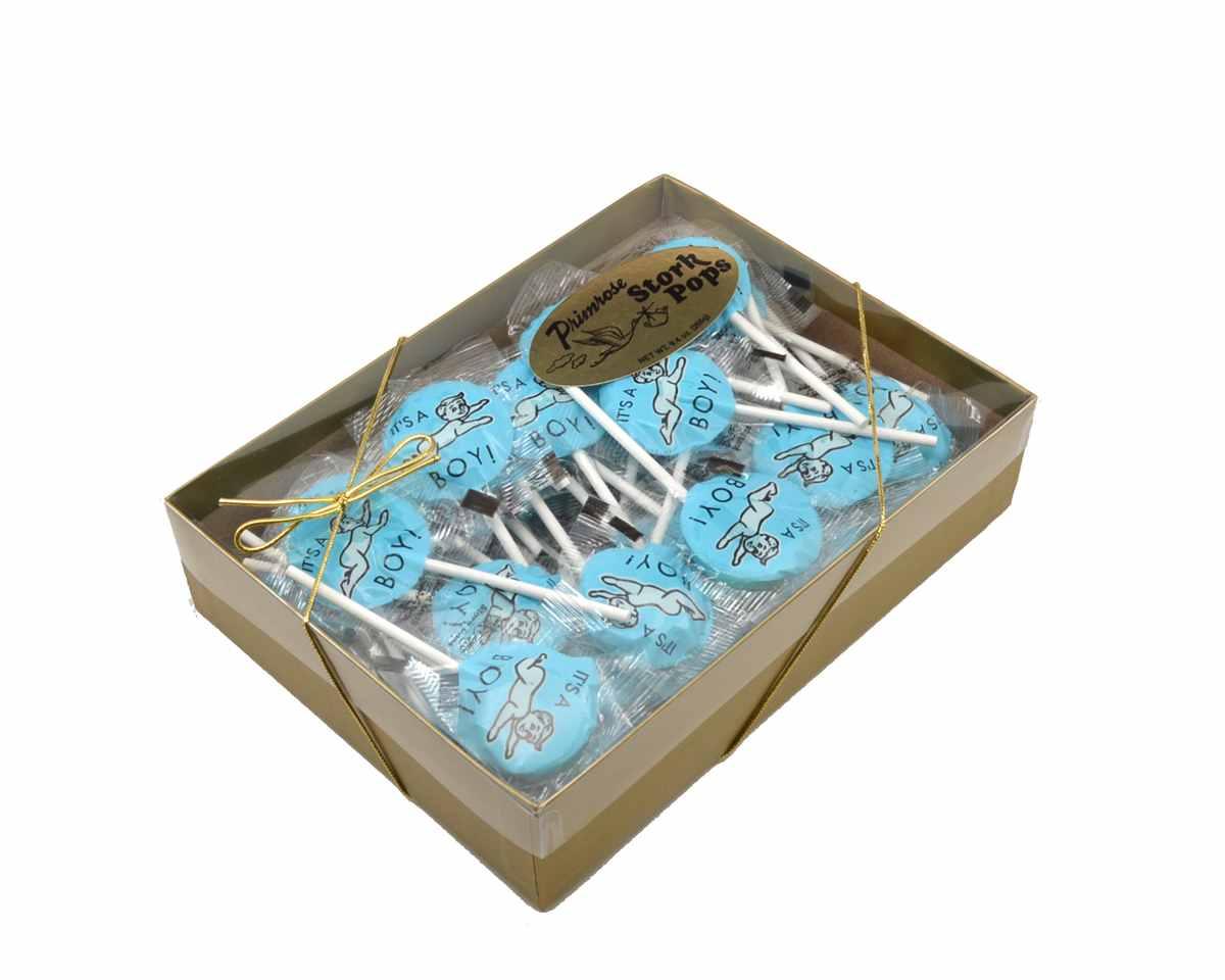 It's a Boy Lollipops | Primrose Stork Pops - 45 / Box – Candy Favorites