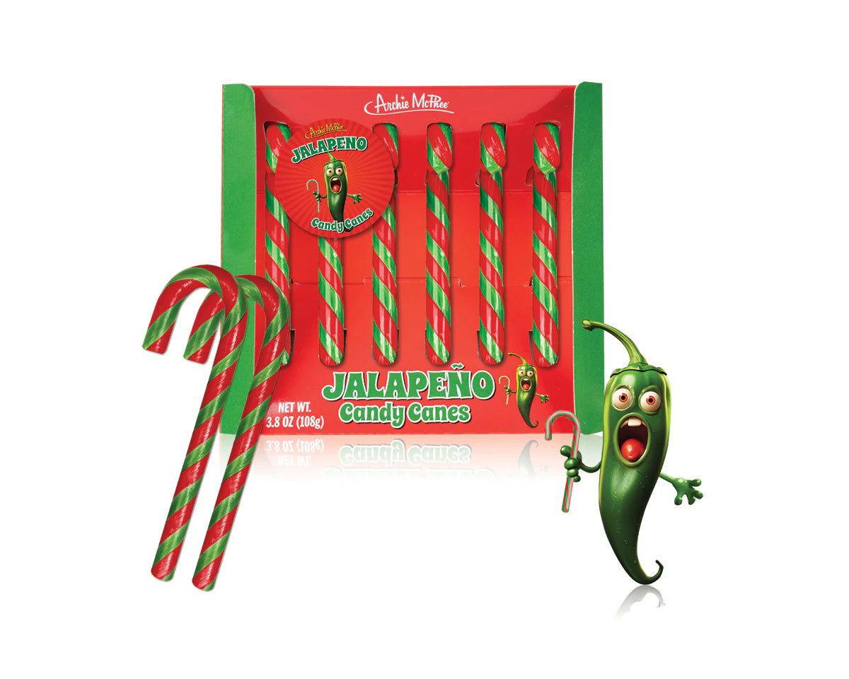 Jalapeño Candy Canes 6 Count Box - 1 Unit – Candy Favorites