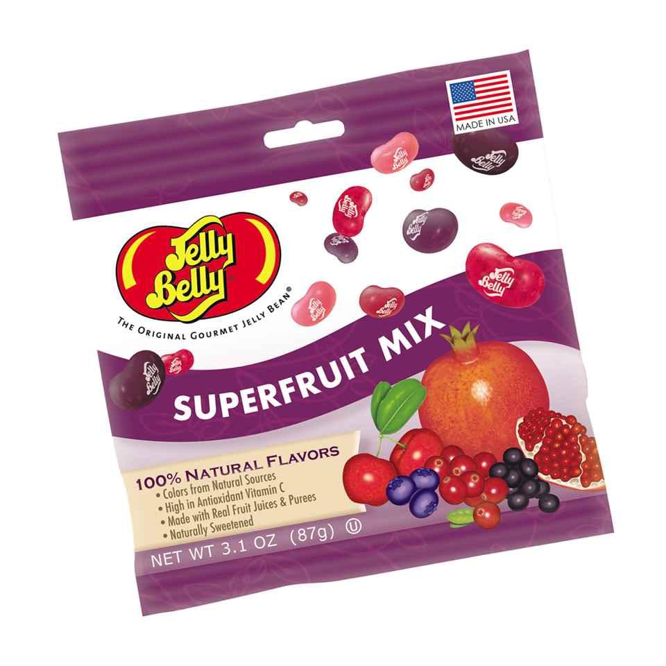 Jelly Belly Superfruit Jelly Beans Mix 3.1 oz. Bags - 12 / Box – Candy ...