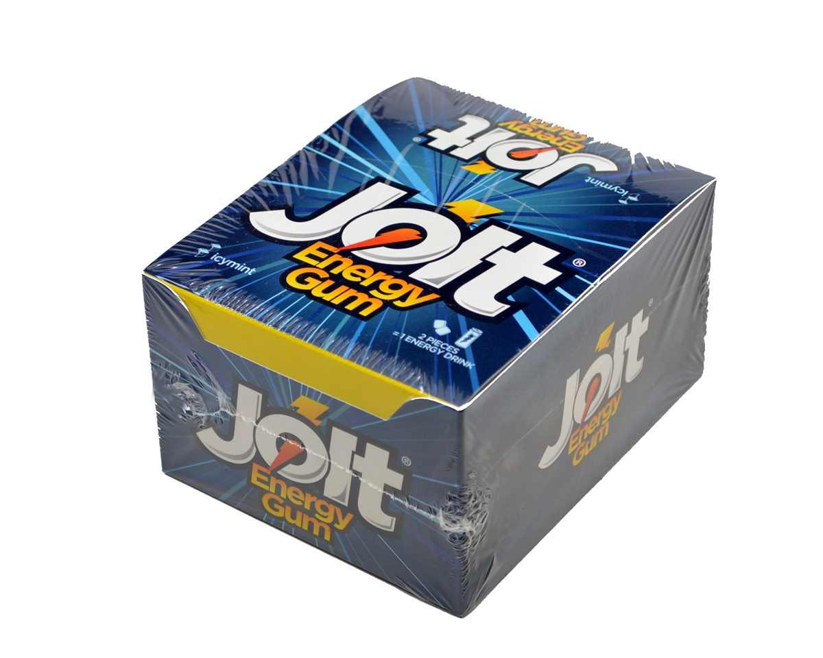 Jolt Icy Mint Energy Gum - 12 / Box – Candy Favorites
