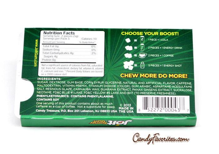Jolt Spearmint Gum - 12 / Box – Candy Favorites