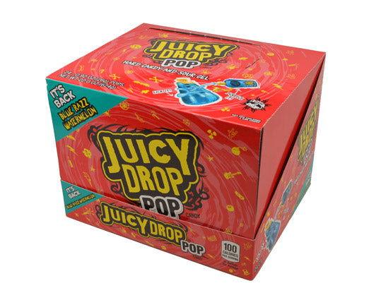 Topps Juicy Drop Pop Hard Candy and Sour Gel - 24 / Box – Candy Favorites