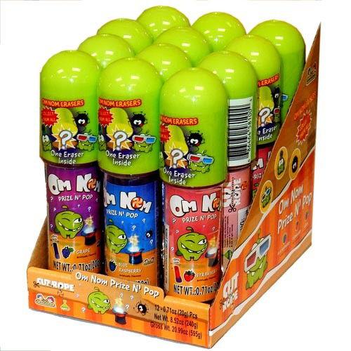 Kidsmania Cut the Rope Om Nom Prize N'Pop - 12 / Box – Candy Favorites